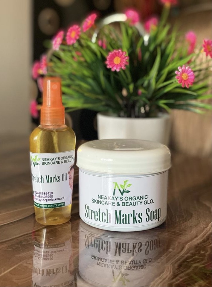 Organic stretch mark remover set